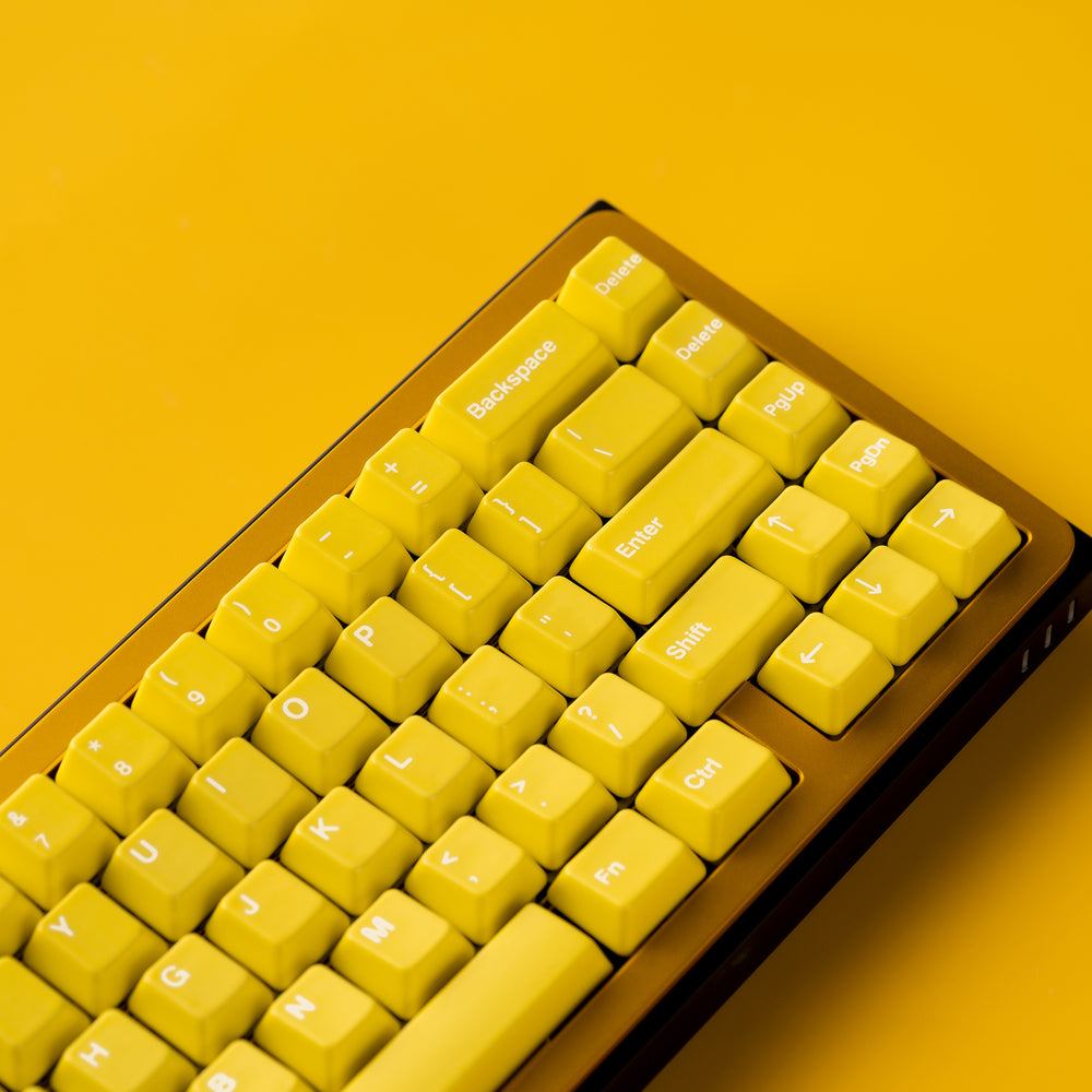 114-Key Yellow Keycaps | CeraKey