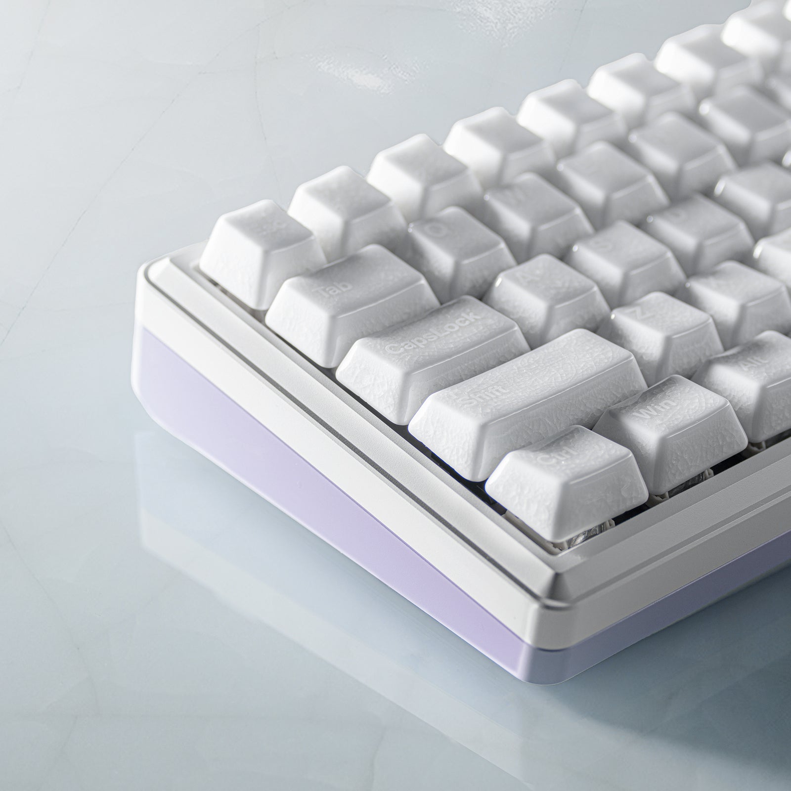 Ceramic Keycaps Full Set-White Crazed