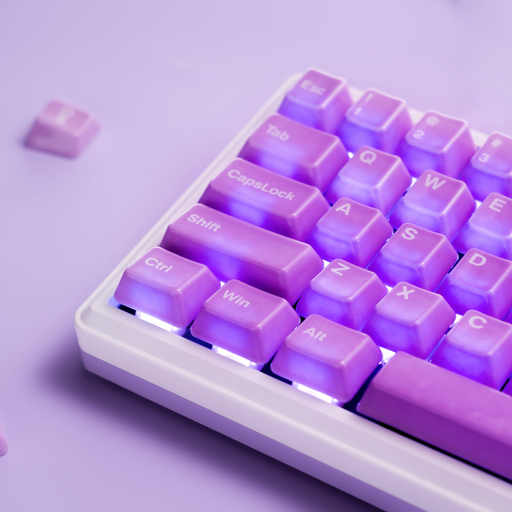 Ceramic Purple Keycaps - Cerakey