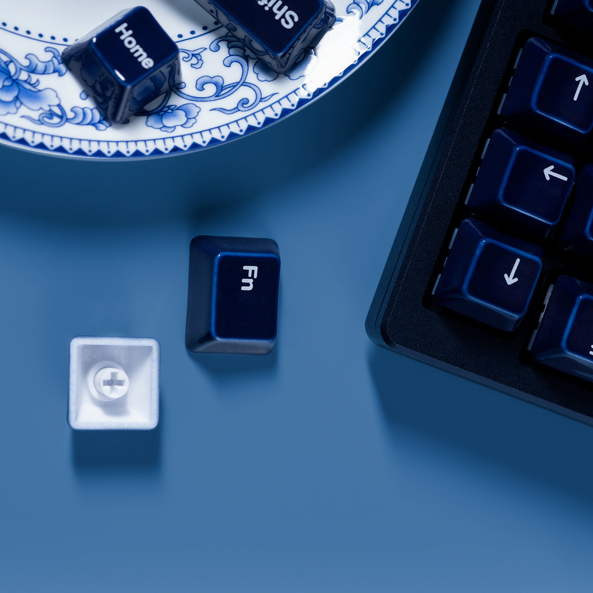 Cerakey Indigo Ceramic Keycaps Set