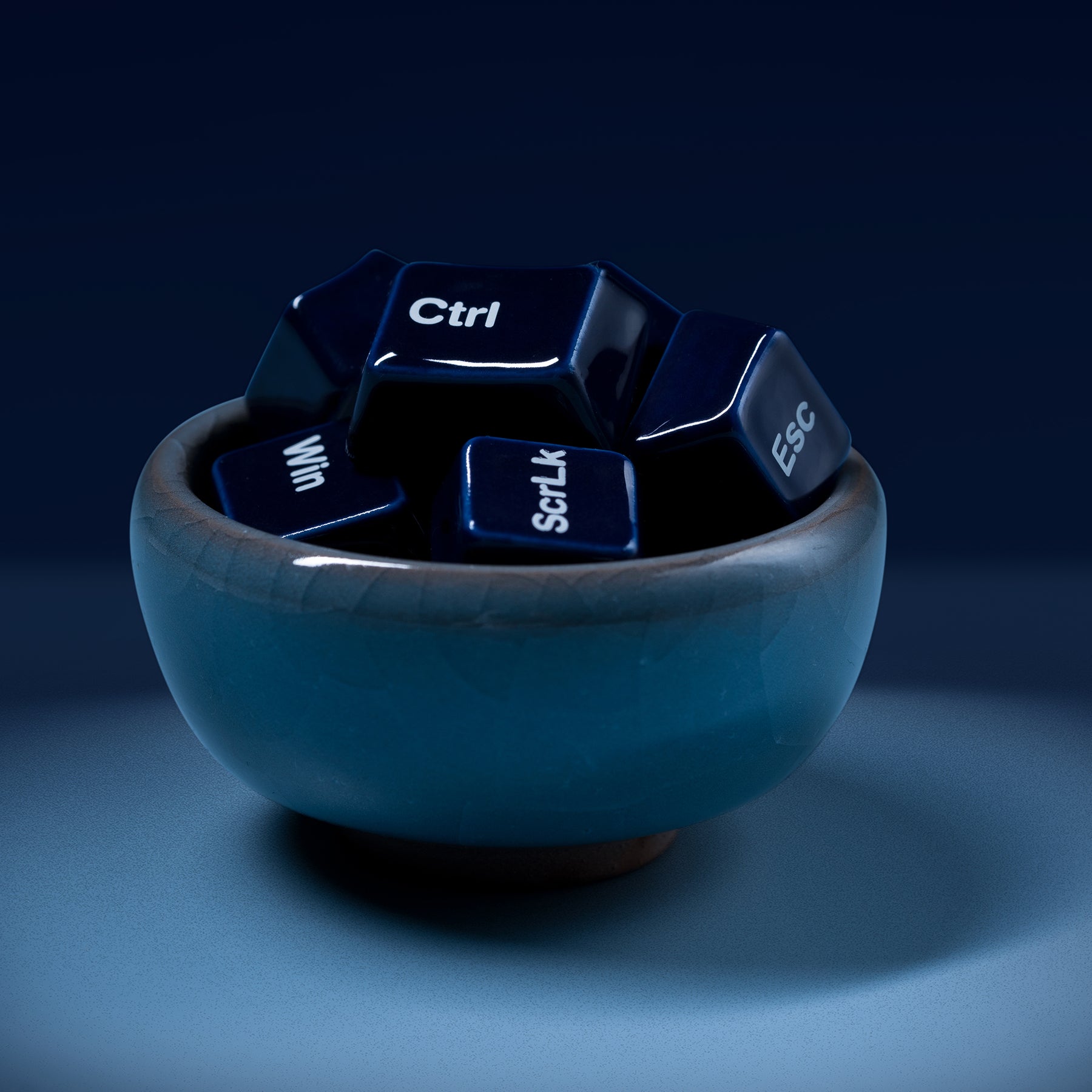 Cerakey Indigo Ceramic Keycaps Set