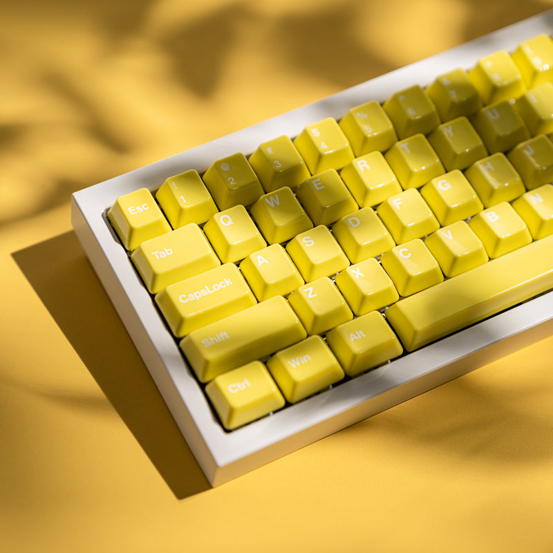 114-Key Yellow Keycaps | CeraKey
