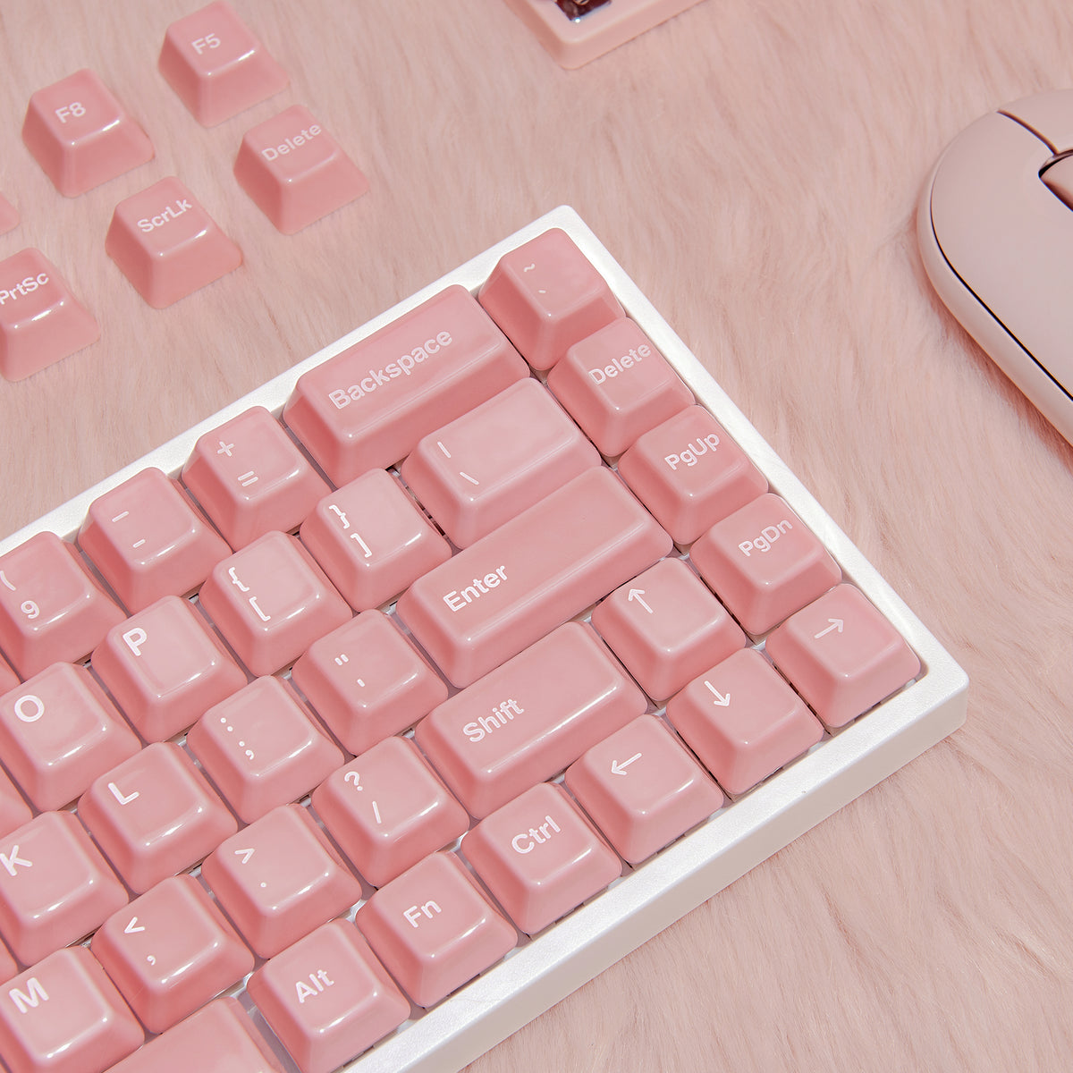 Cerakey Pink Ceramic Keycaps