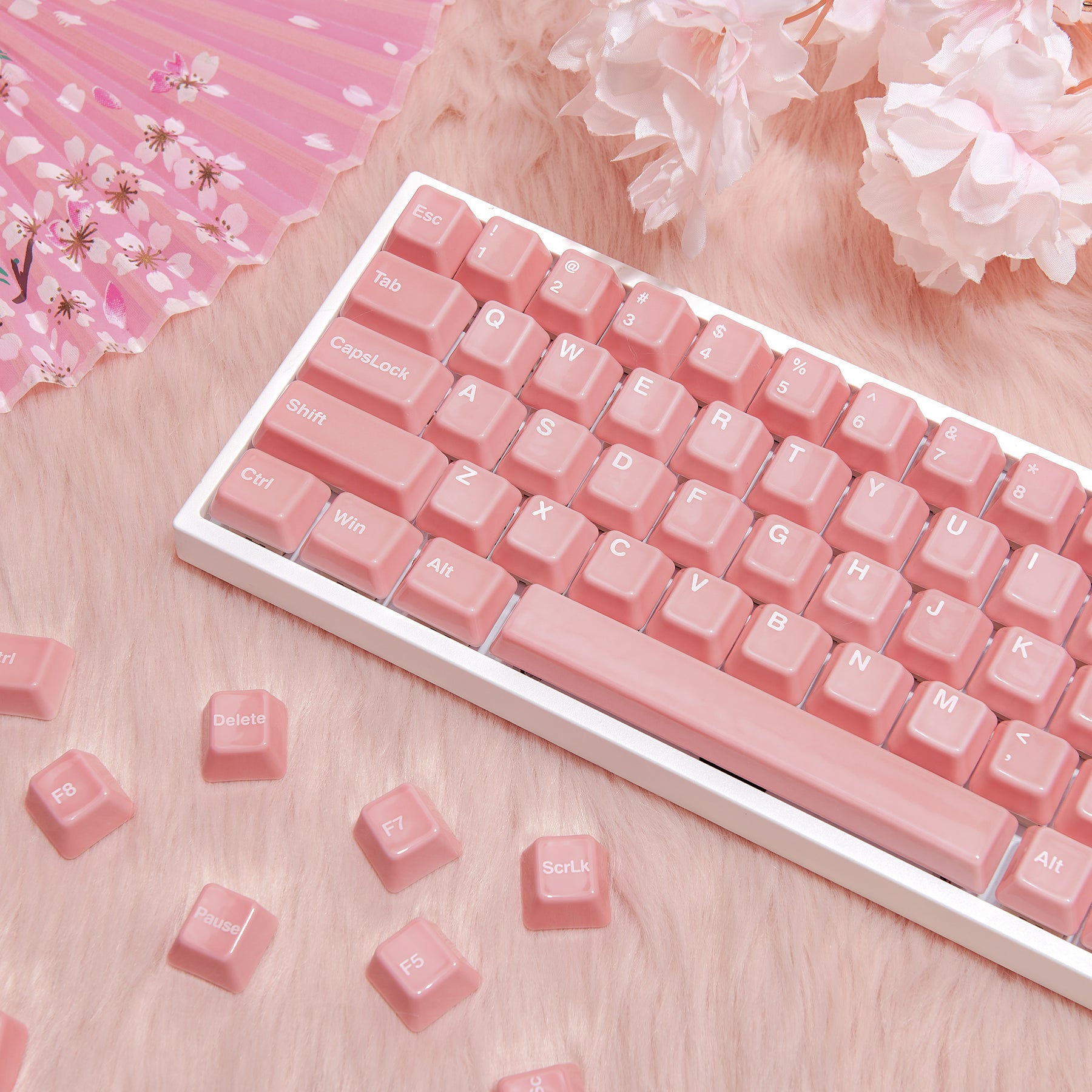 Cerakey Pink Ceramic Keycaps
