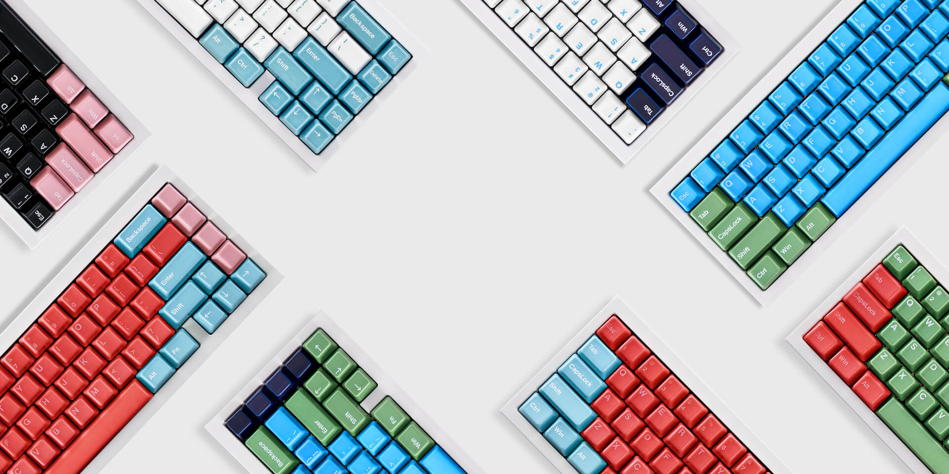 114 Keys Blue Crazed Ceramic Keycaps Set | Cerakey 114 Keys Blue Crazed Ceramic Keycaps Set | Cerakey