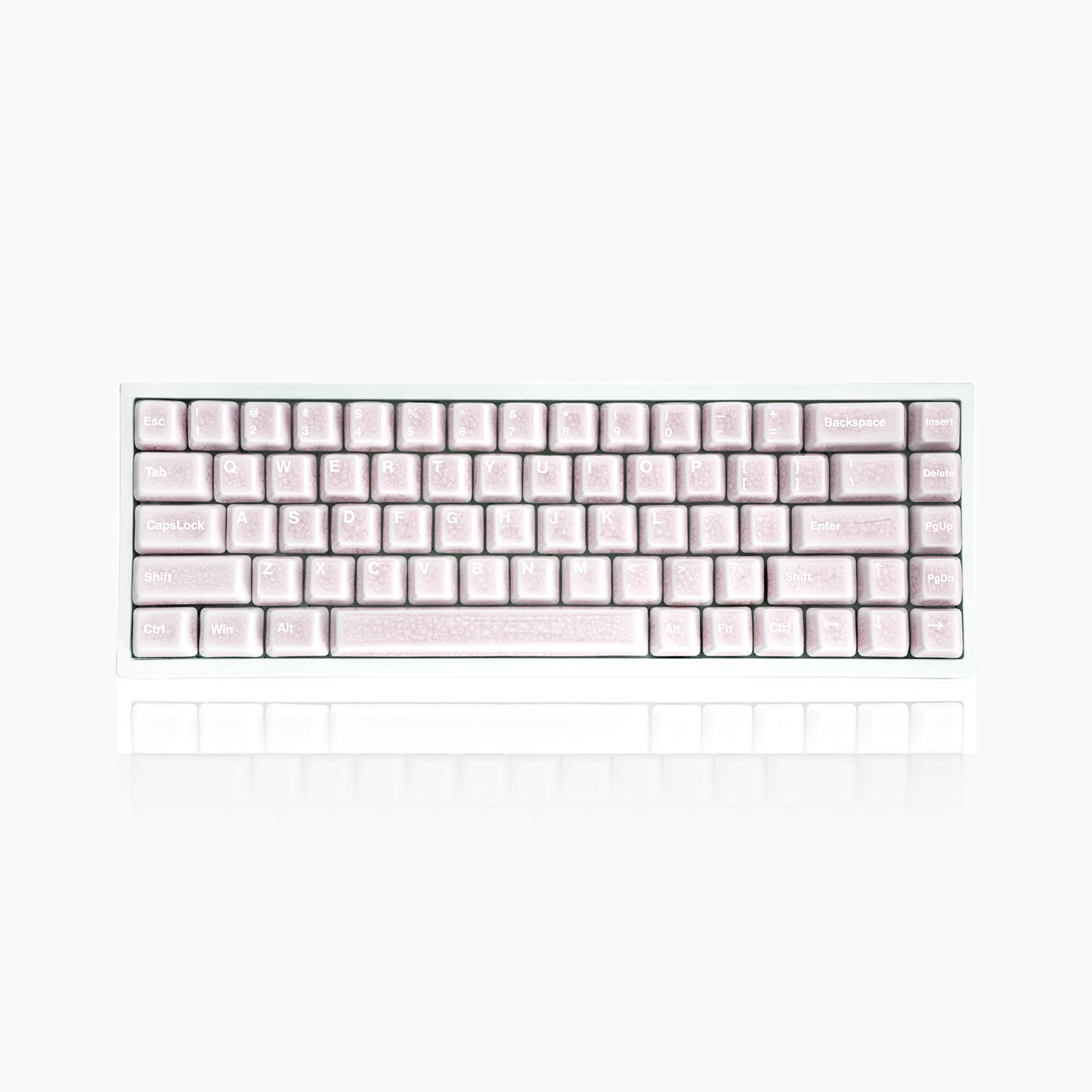 Ceramic Keycap Full Set V2-Pink Crazed