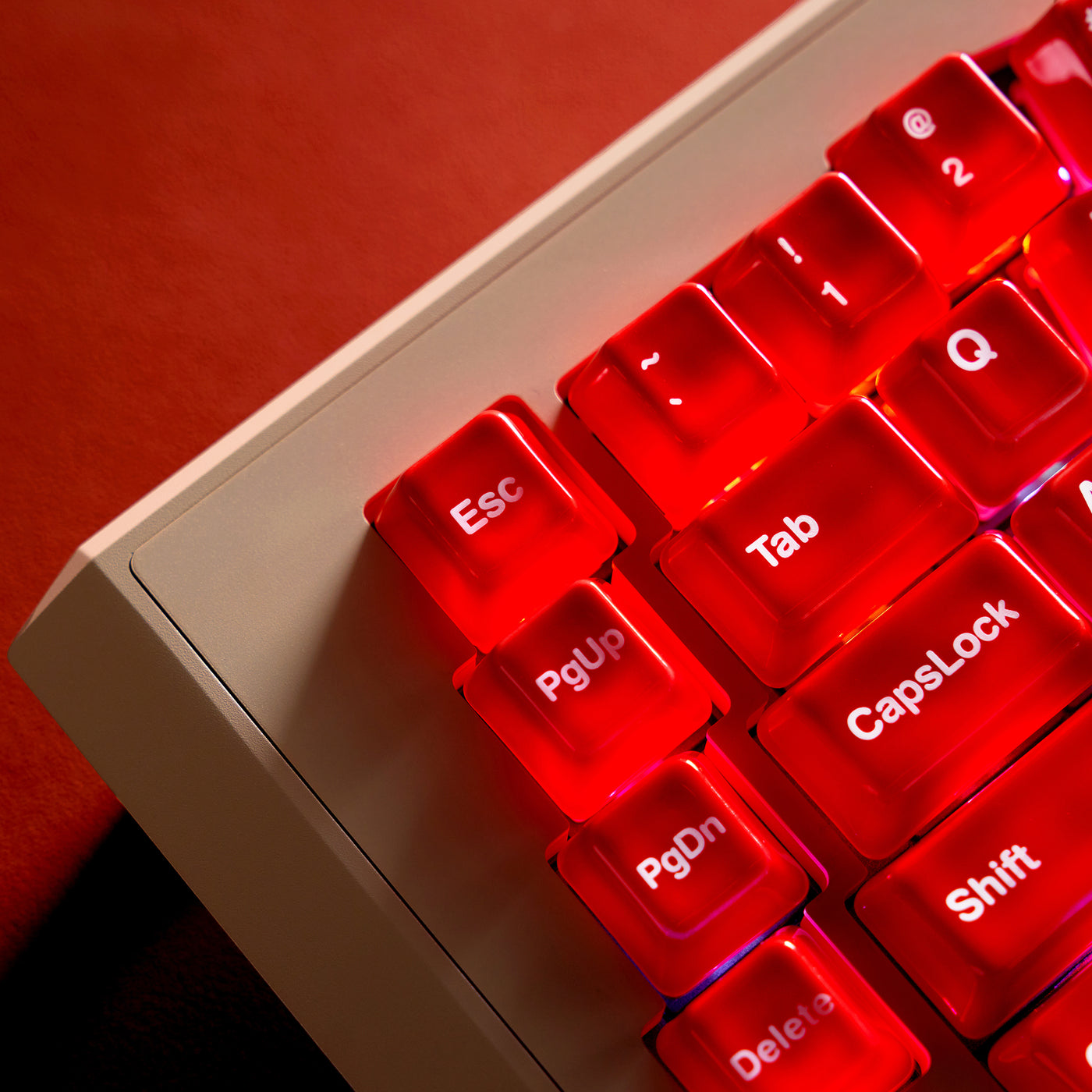 Red Keycaps & Cherry MX Keycaps - Cerakey
