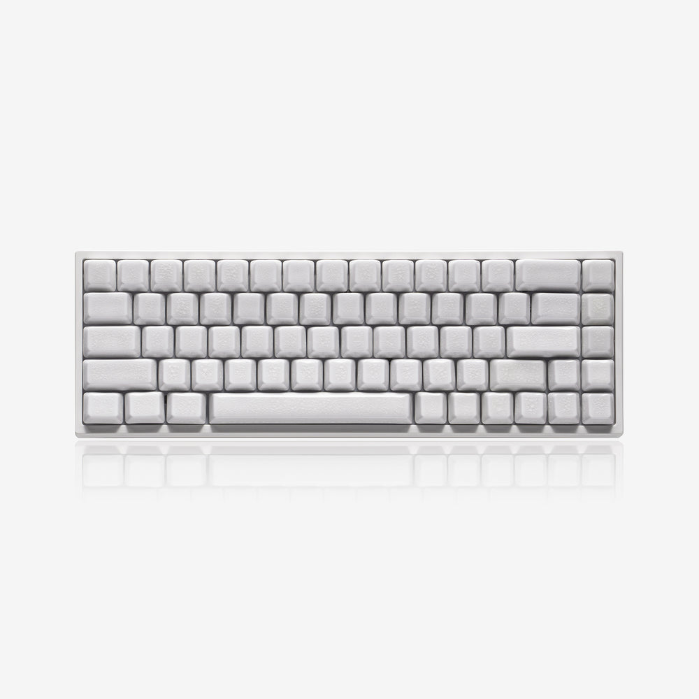 Ceramic Keycaps Full Set-White Crazed